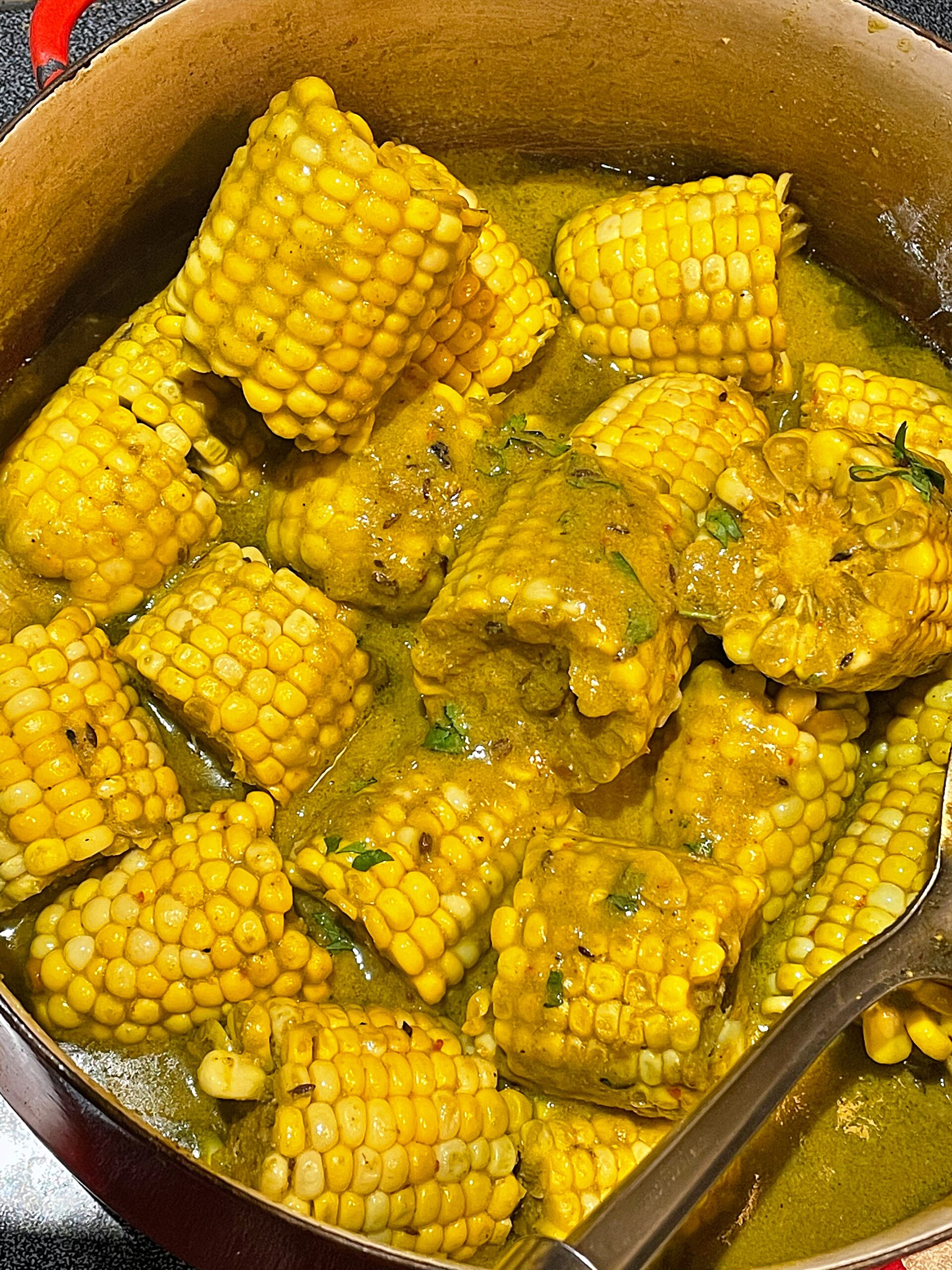 Splendid Kenyan Corn Curry - Makai Paka - Aroma and Essence